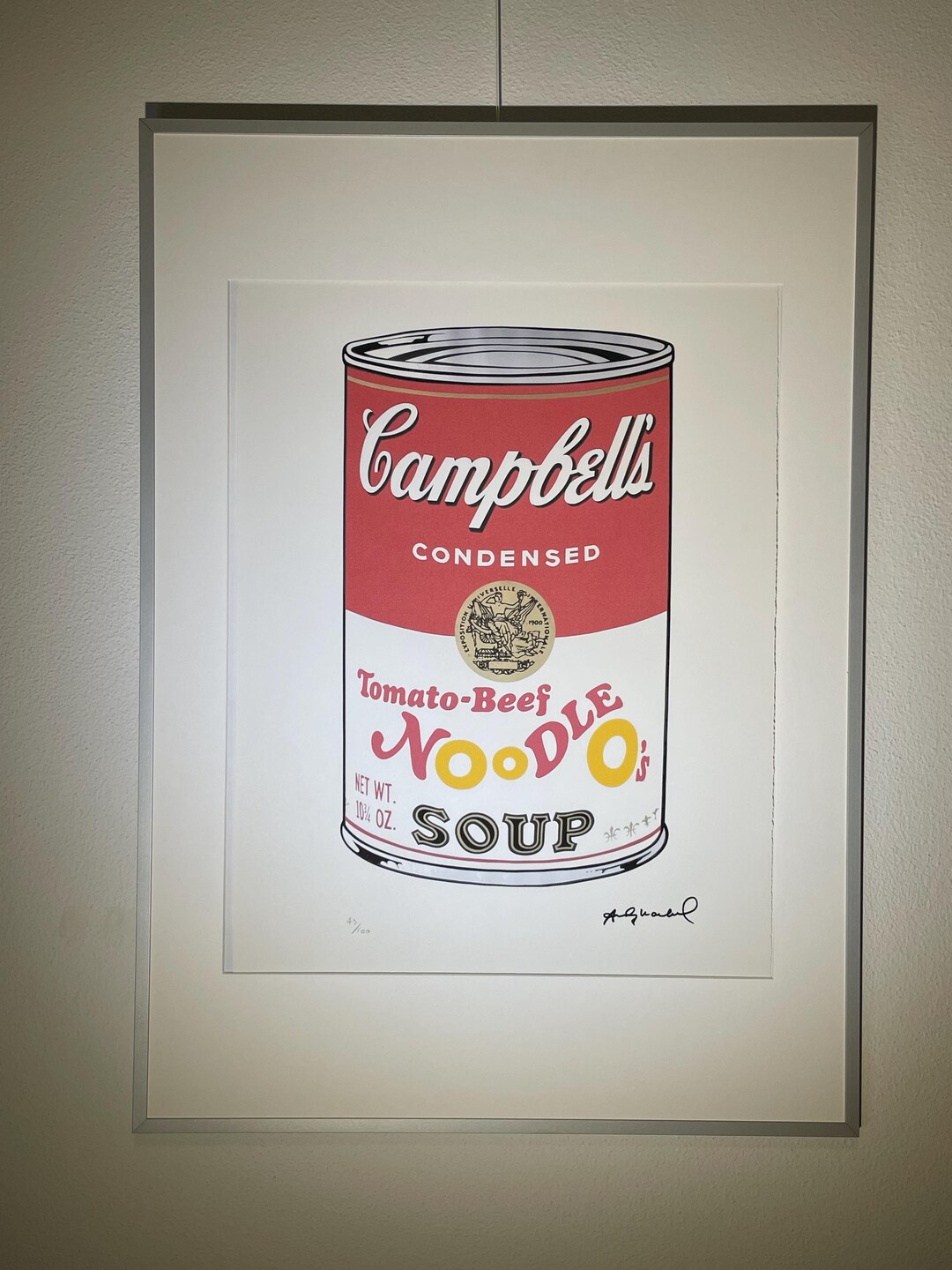 Andy Warhol campbells Soup Limited Edition Numbered Certificate - Etsy