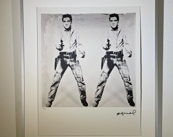 ANDY WARHOL 'double Elvis' Rare Hand Numbered Archival Print C1996 ...