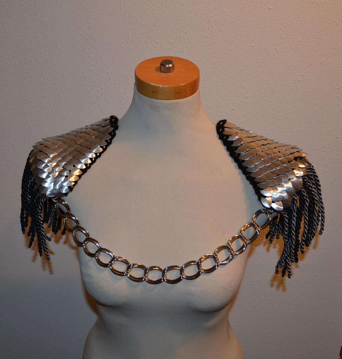 Silver Epaulets With Bullion Fringe and Chains Modern Major - Etsy
