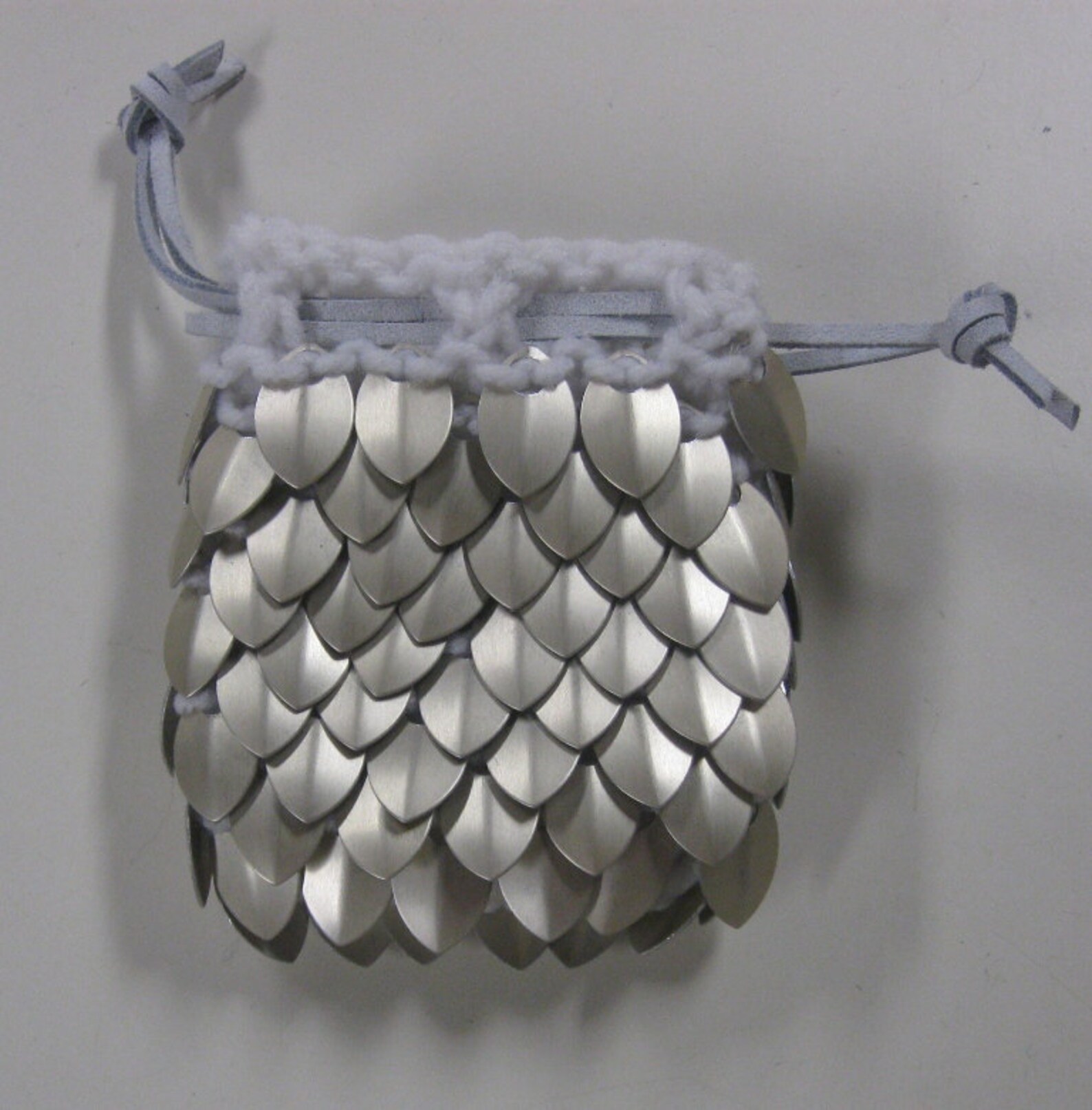 Scalemail Dice Bag in Knitted Dragonhide Armor Paladin Small - Etsy