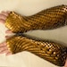 Scale Maille Armor Dragonhide Knitted Gauntlets Bronze | Etsy