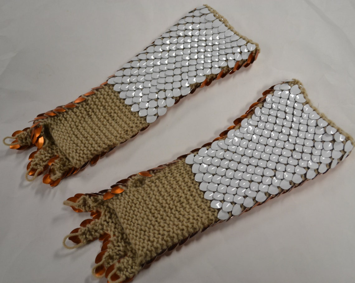 Dragonhide Scale Armor Gauntlets With Half Fingers Custom Made - Etsy