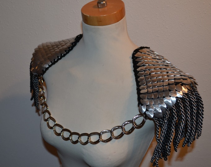 Silver Epaulets With Bullion Fringe and Chains Modern Major General ...