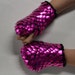 Scalemail Gauntlets in Knitted Dragonhide Armor Pink Fire Choose Your ...
