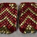 Scale Mail Gauntlets in Red and Gold Size Medium - Etsy