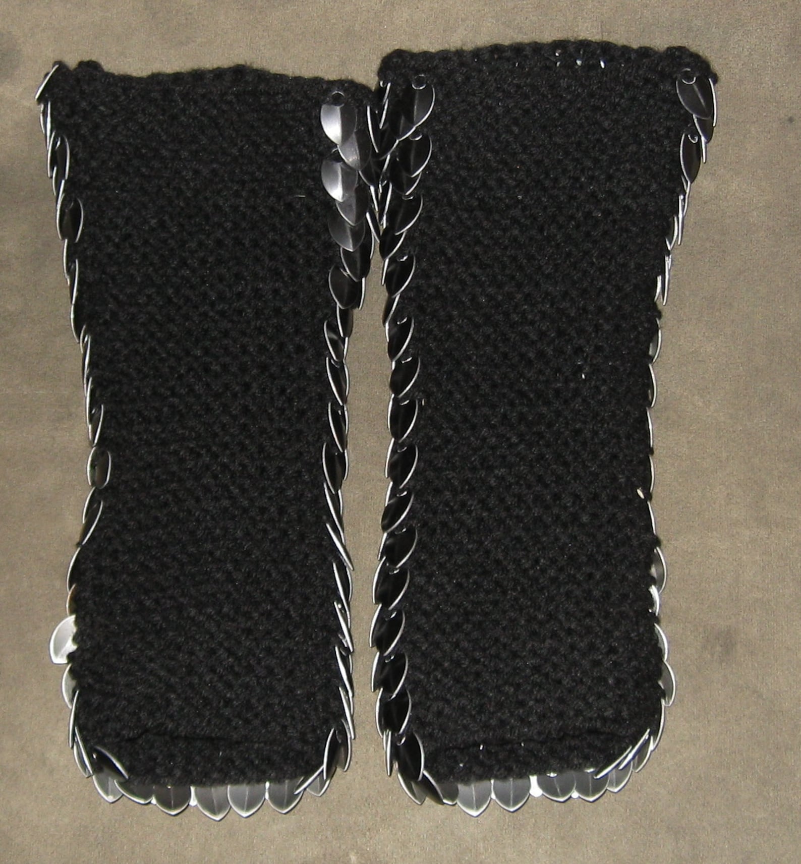 Scalemail Armor Dragonhide Knitted Gauntlets Made to Order - Etsy