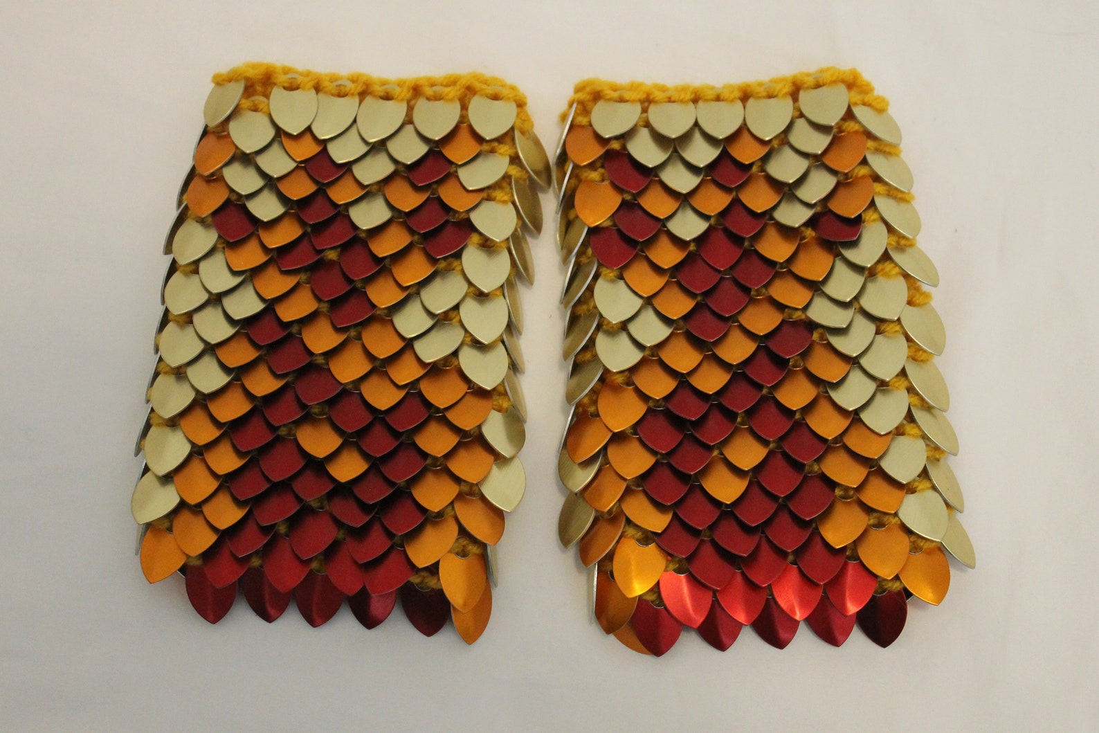 Dragonhide Armor Gauntlets Phoenix Knitted Scale Maille by - Etsy