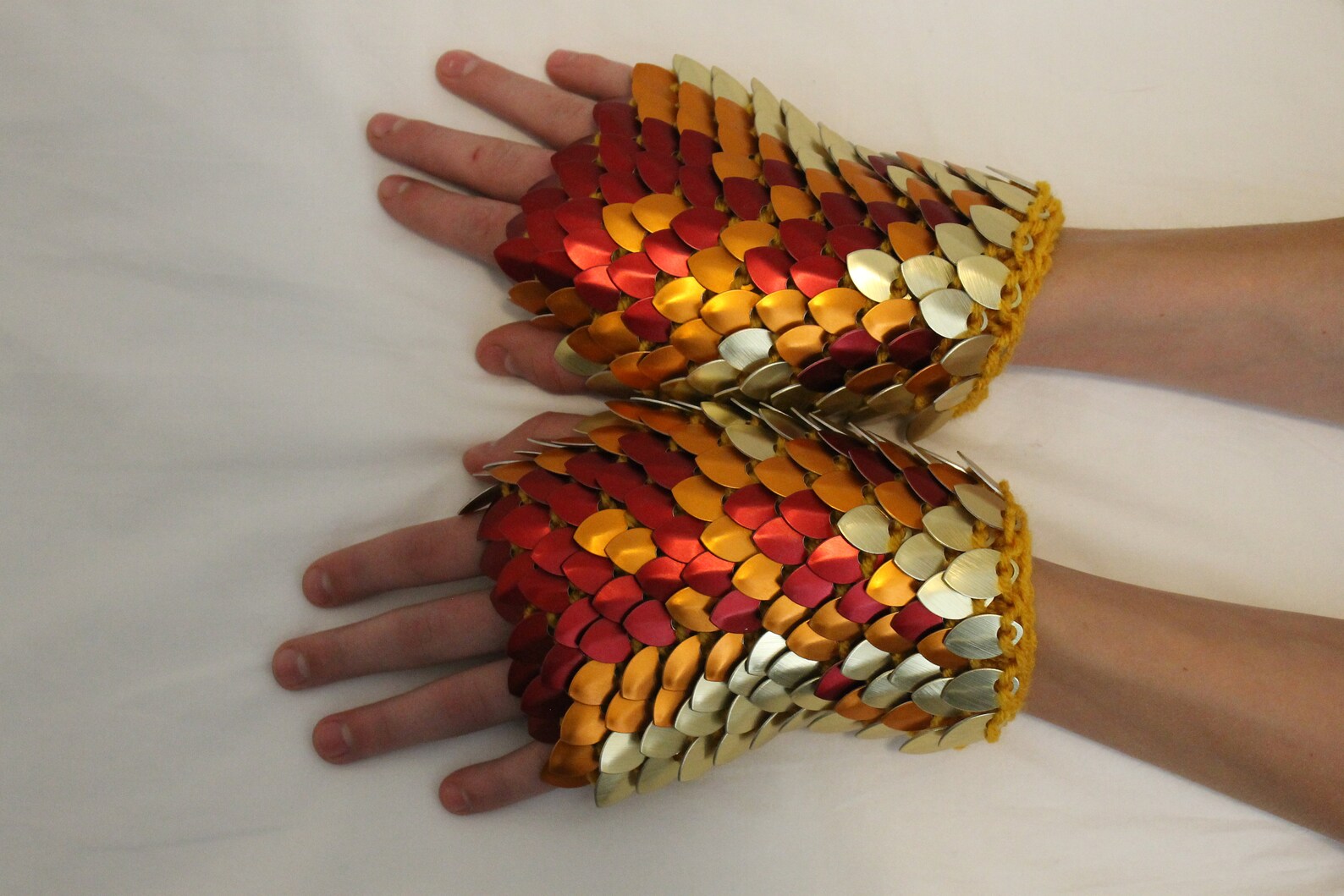 Dragonhide Armor Gauntlets Phoenix Knitted Scale Maille by ...