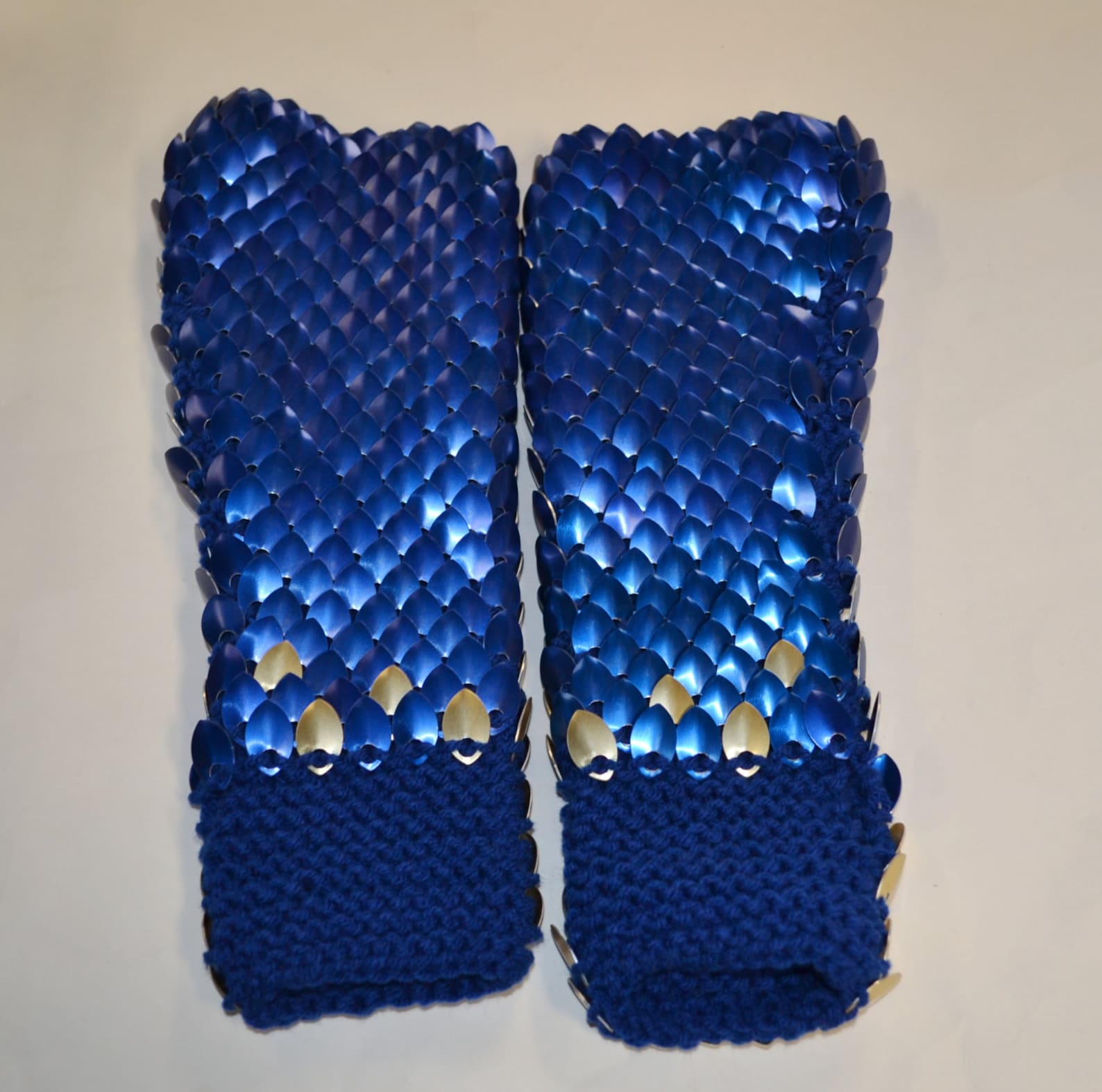 Made to Order Knitted Scalemail Gauntlets in the Original Dragonhide - Etsy