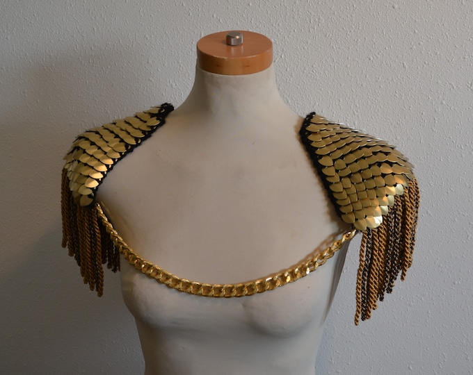 Modern Major General Epaulets in Dragonhide With Bouillon Fringe and ...