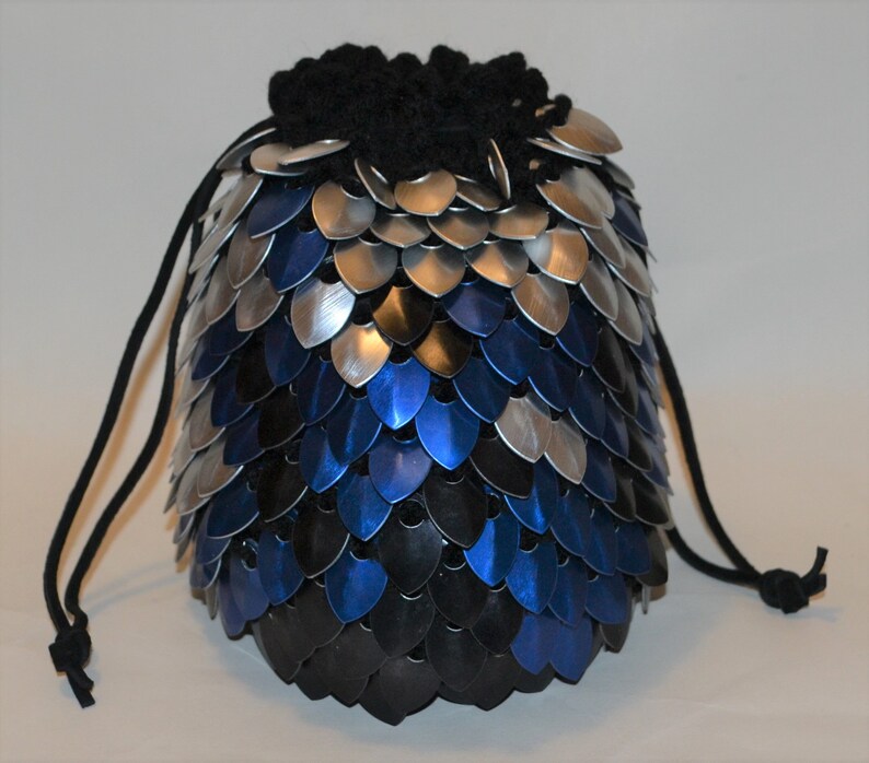 Dice Bag of Holding knitted Dragonhide Scalemail Armor | Etsy