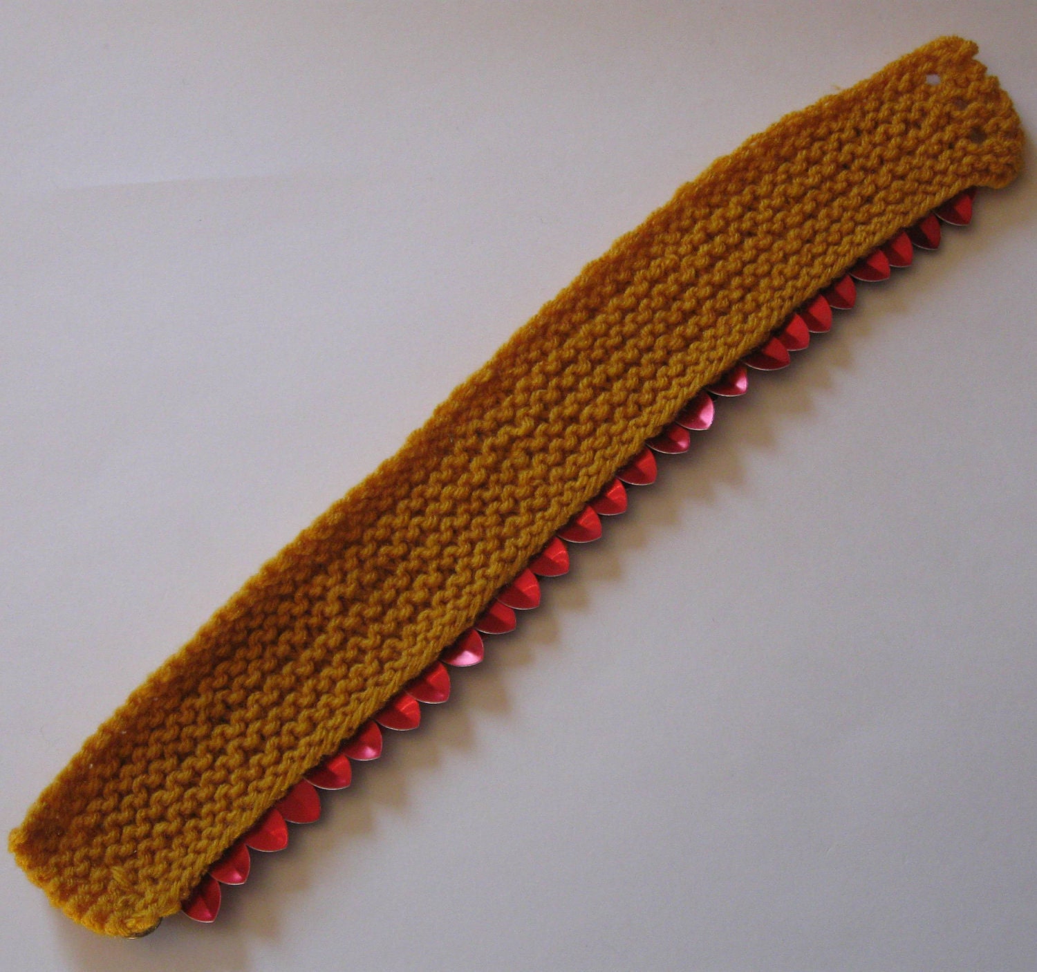 Scalemail Choker Collar in Dragonhide Pheonix Knitted Armor - Etsy