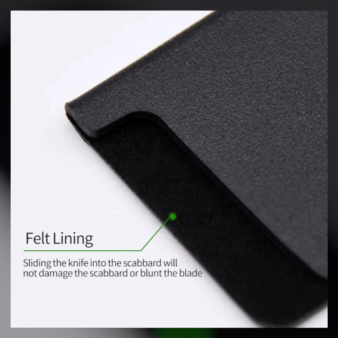 10-piece Universal Knife Edge Guards – Felt-lined Knife Sheath Set ...