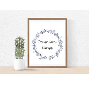 Occupational Therapy Logo With Floral Design - Digital Download - Etsy