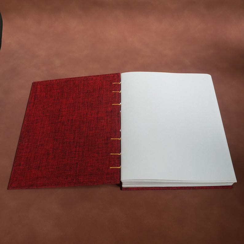 Handmade Coptic Binding Notebook A5+ | 150 Sheets Blank Book | Japanese ...