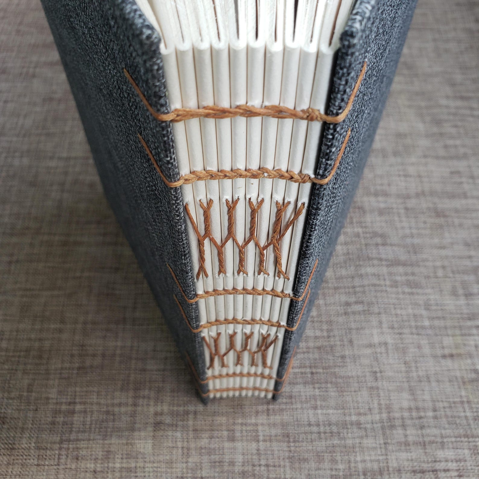Handmade A5 Coptic Binding Notebook – Japanese Canvas Cover, 200 Pages, Blank Journal - Etsy