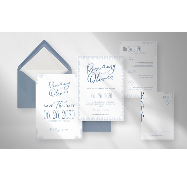 Greek Wedding Invitation - Etsy