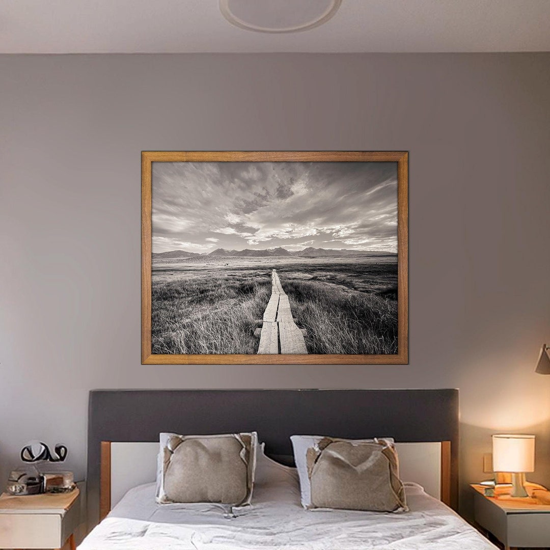 Walkway Landscape Photography Home Decor Wall Art Framed Canvas ...