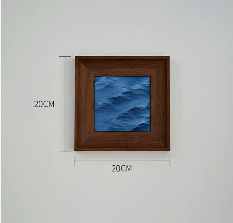 Eternal Tides: Hand-carved Ocean Wave in Wood | Textured Wooden ...