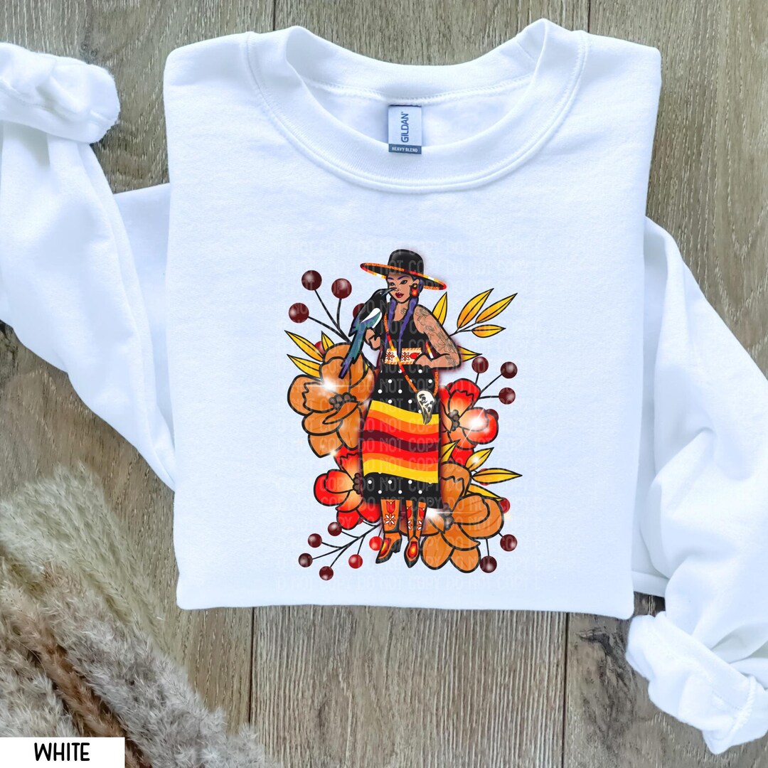 Indigenous Woman Floral Sweater, Indigenous Woman Sweater, Indigenous ...