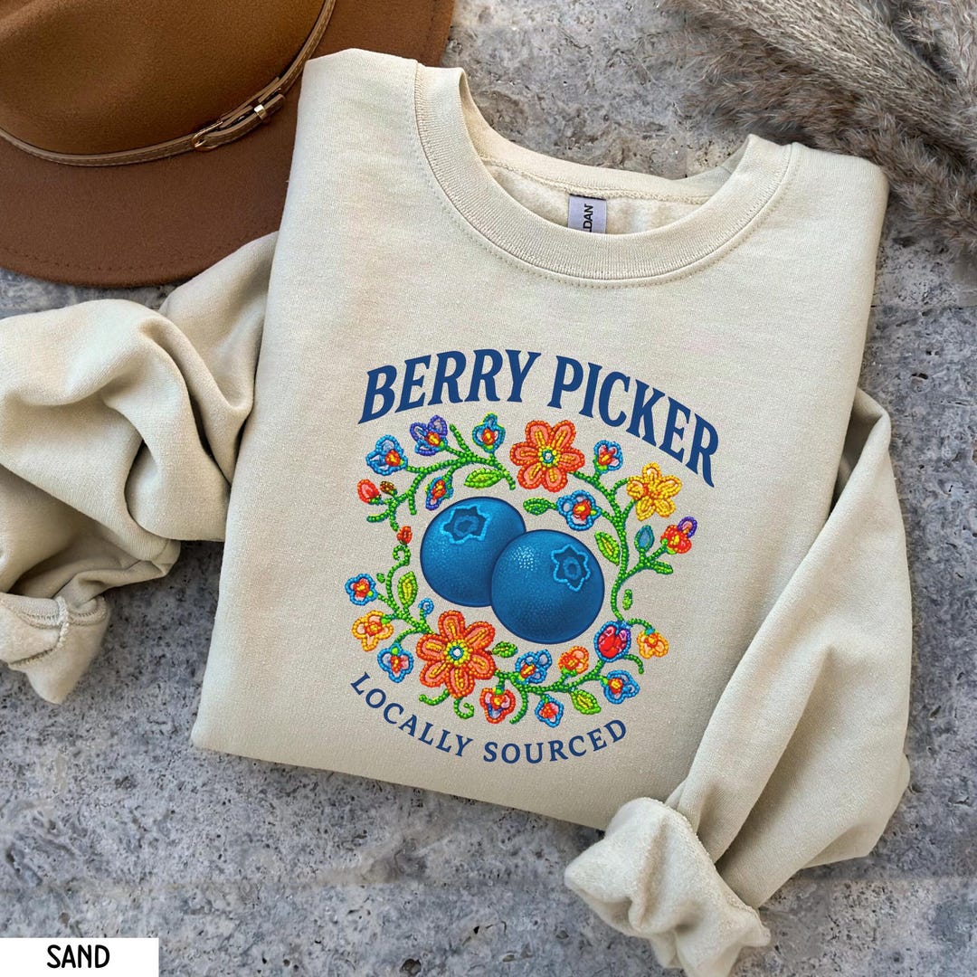 Berry Picker Shirt, Locally Sourced, Native Berries Shirt, Indigenous ...