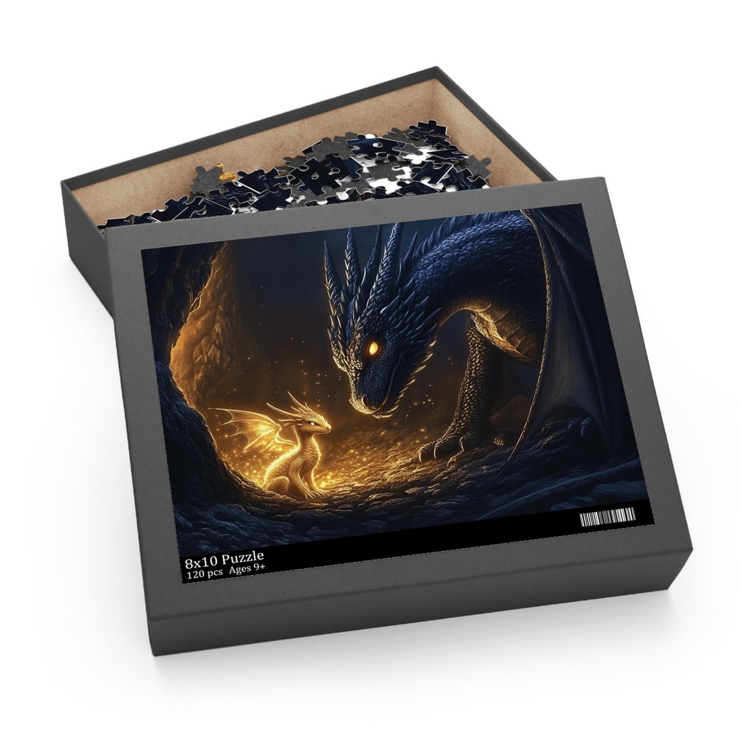 Fourth Wing Tairn and Andarna Jigsaw Puzzle, Book Lover Jigsaw Puzzles ...