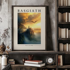 Basgiath Fourth Wing Art Print, UNFRAMED Vertical Basgiath Academy Art ...