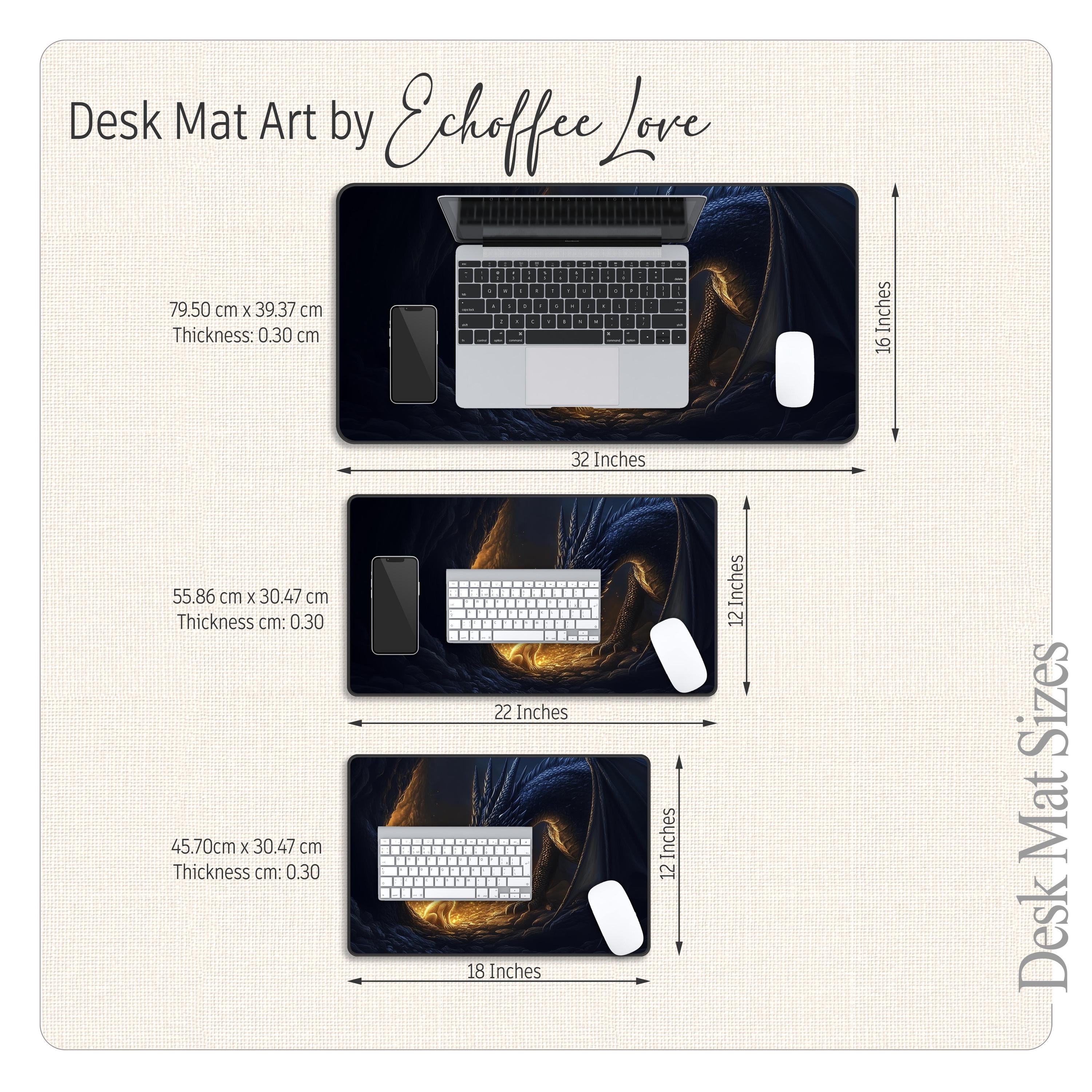 Fourth Wing Tairn and Andarna Desk Mat, Dragon Rider Mousepad Fantasy ...