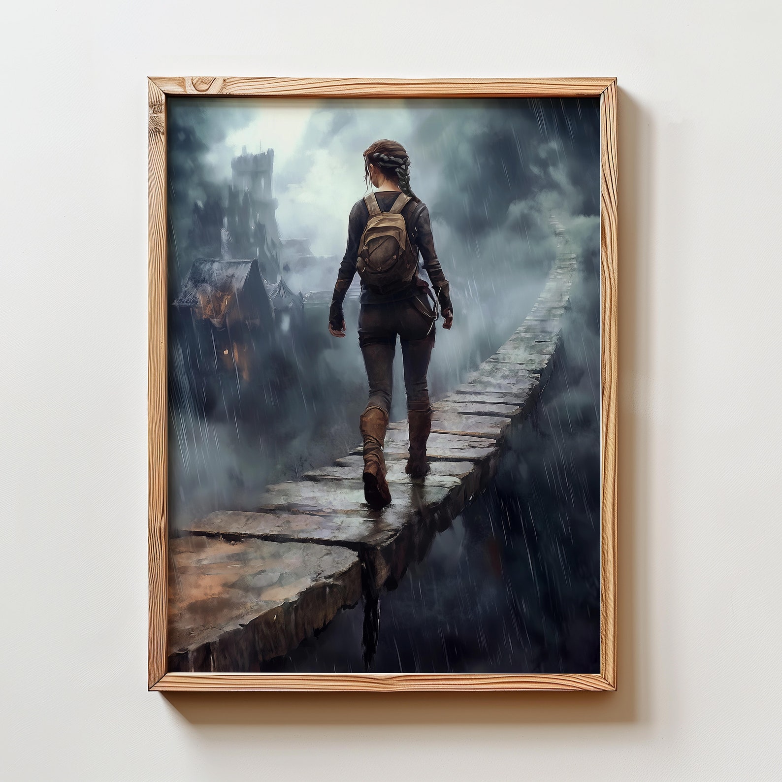 Fourth Wing Art Print, UNFRAMED Vertical Parapet Paiting Art Poster ...