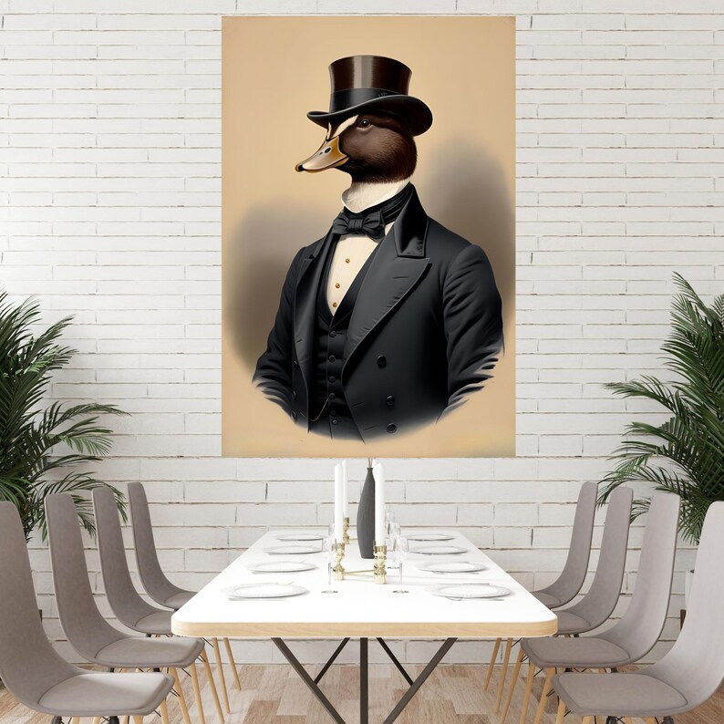 PRINTABLE Duck Art Vintage Photography Animal Art Victorian Duck Art ...