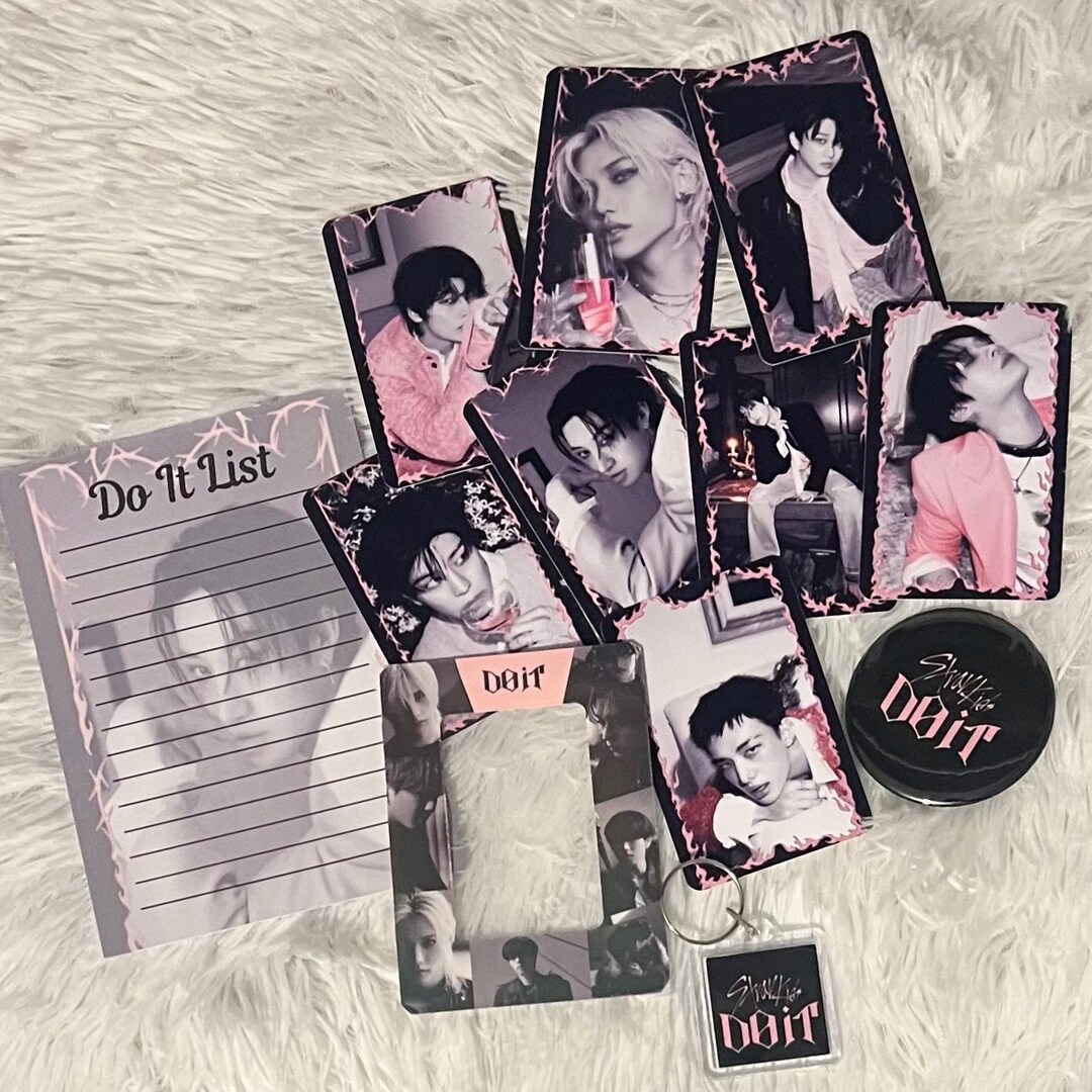 Kpop Inspired Merch Pack | Fanmade Stationery | Desk Deco - Etsy