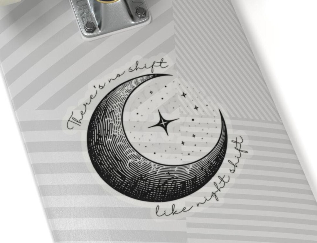 Night Shift Sticker, Moon Sticker for Night Shifter, Laptop Stickers ...