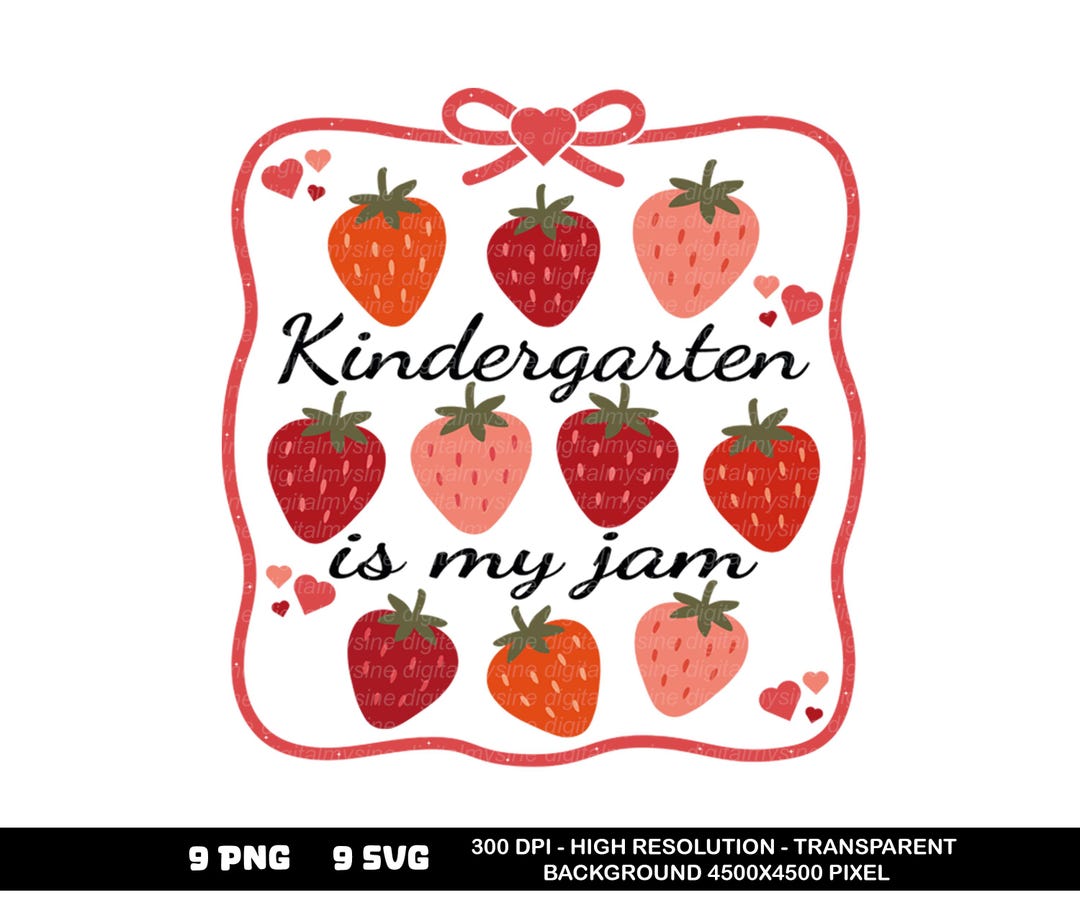 Strawberry Teacher SVG PNG Bundle: Back to School Designs (digital ...