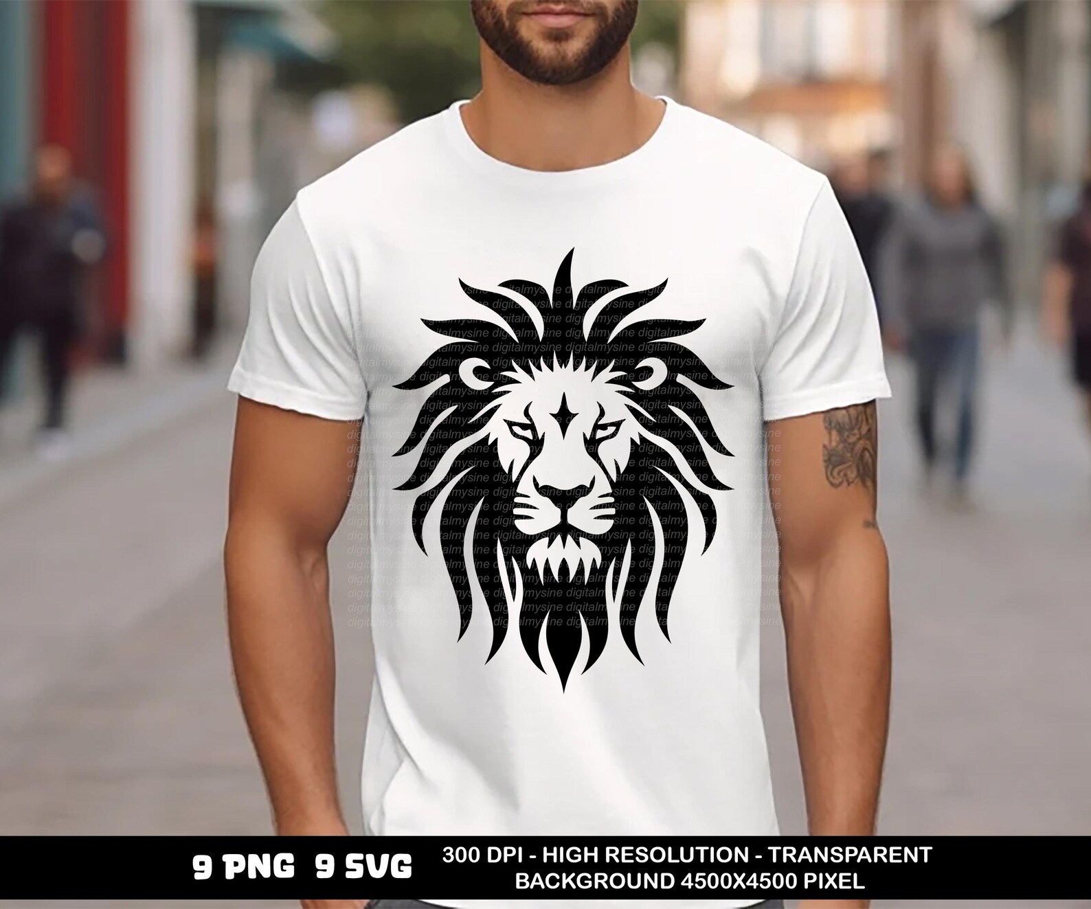 Lion Head Vector Bundle SVG, PNG, Lion Vector, Svg Files for Cricut ...