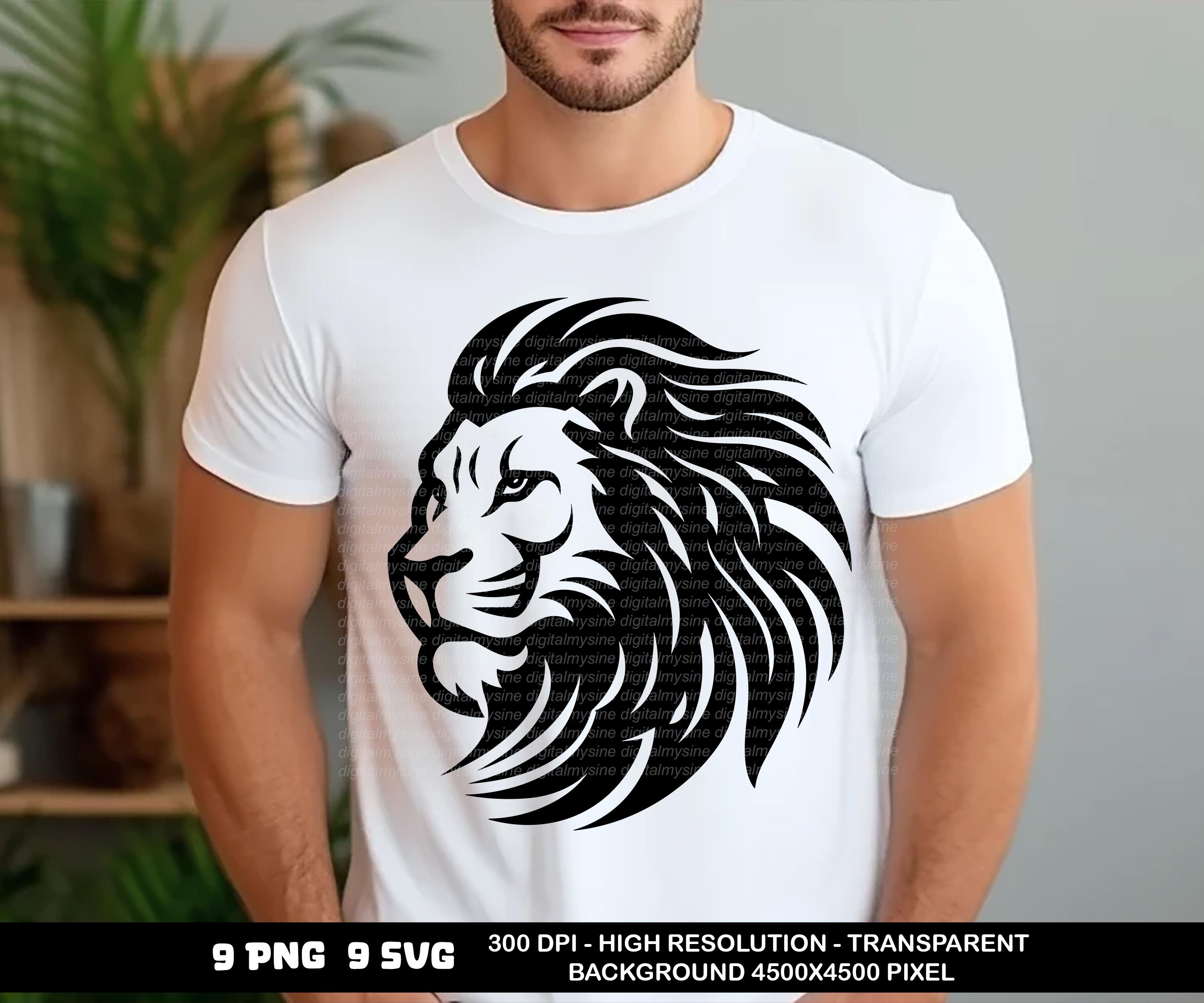 Lion Head Vector Bundle SVG, PNG, Lion Vector, Svg Files for Cricut ...