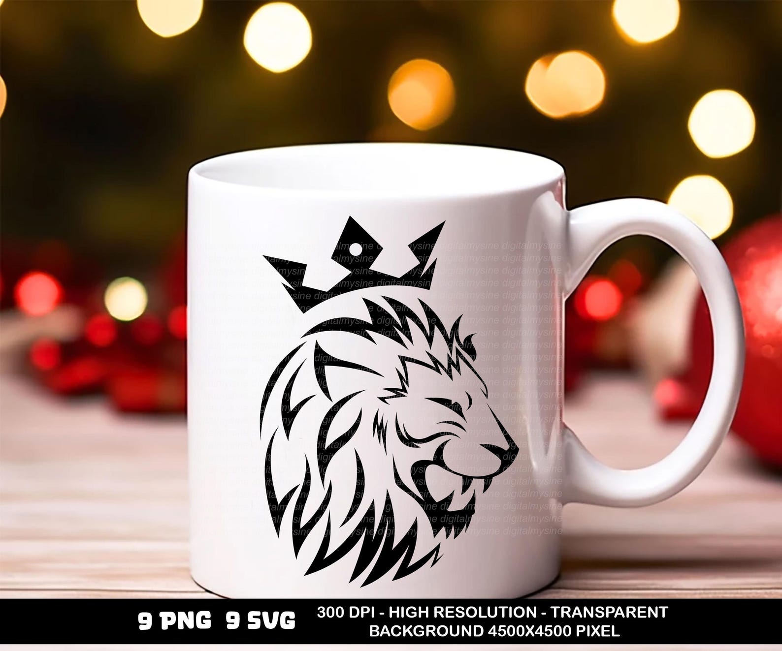 Lion Head Vector Bundle SVG, PNG, Lion Vector, Svg Files for Cricut ...