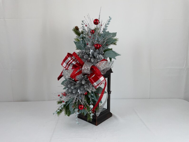 Christmas Handmade Lantern Topper/swag - Etsy