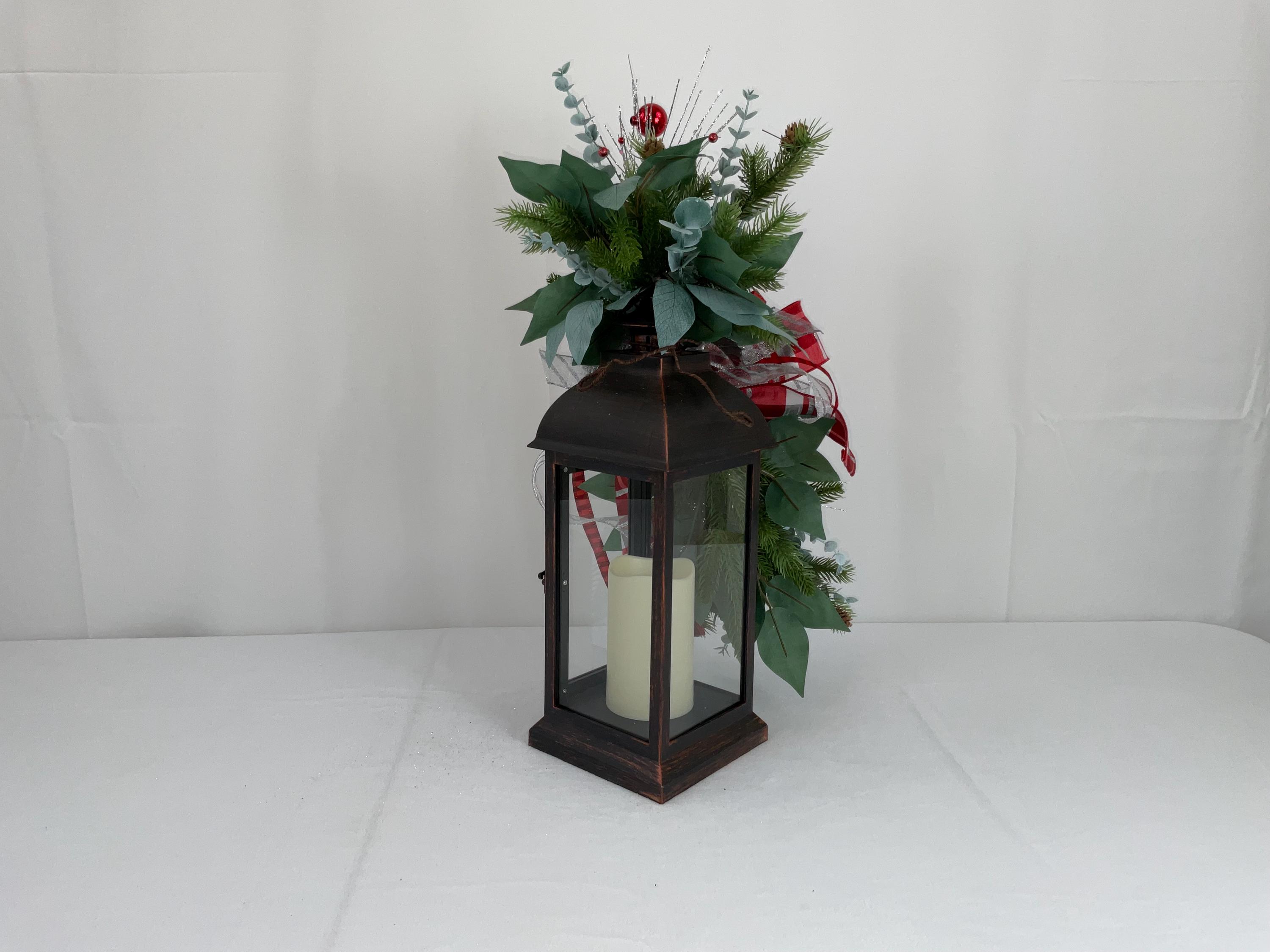 Christmas Handmade Lantern Topper/swag - Etsy