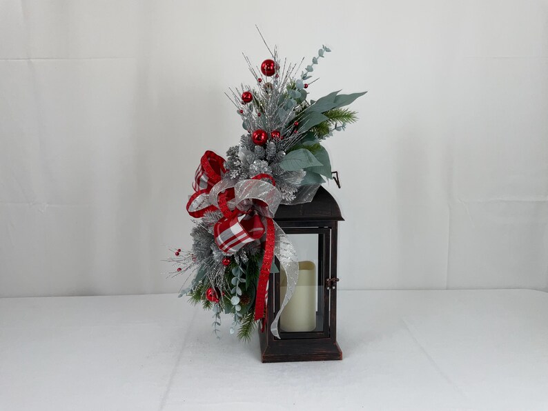 Christmas Handmade Lantern Topper/swag - Etsy