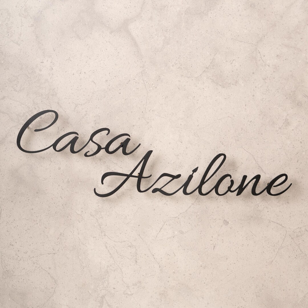 Personalized House Name Sign | Metal House Number Sign | Address Sign ...