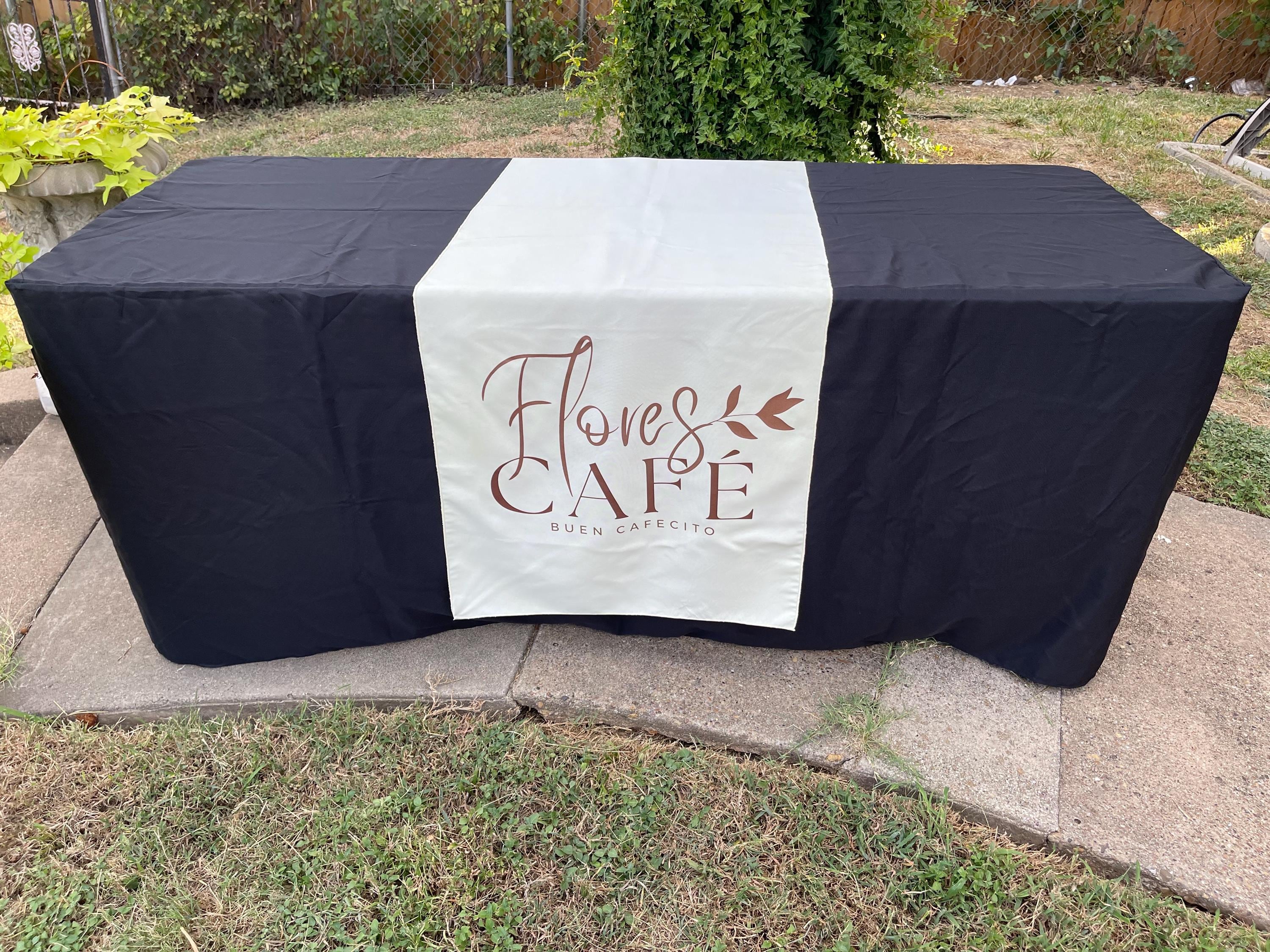 6ft Custom Tablecloth With Logo, Custom Logo, Brand Visibility ...