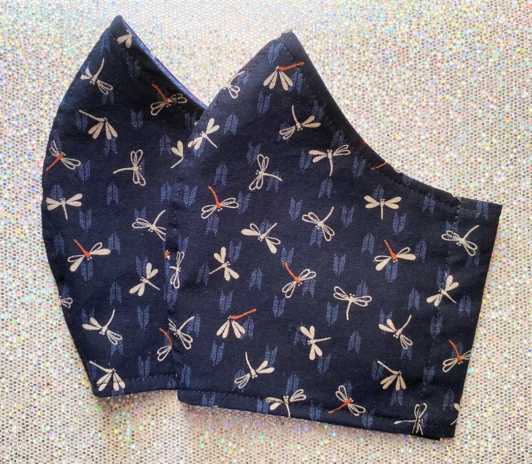 Adult Fabric Face Masks Dragonflies - Etsy