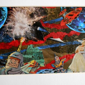 Original Art, Space Travel Collage, Fantasy Sci Fi, Ready to Frame - Etsy