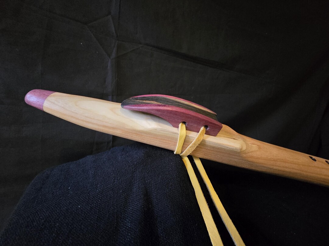 NA Style Flute / Cherry and Purple Heart - Em - Etsy