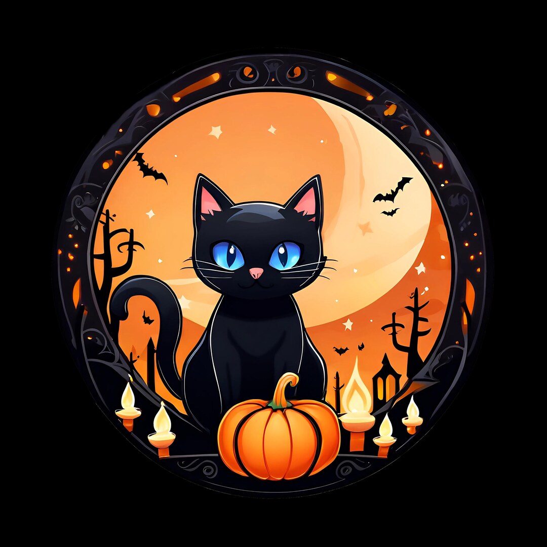 Clipart for Halloween Black Cat for Halloween Halloween Cat Cat for ...