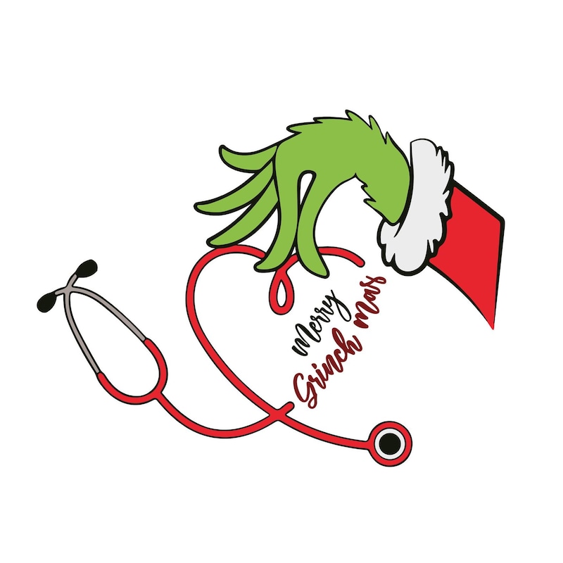 Grinch Nurse Svg - Etsy