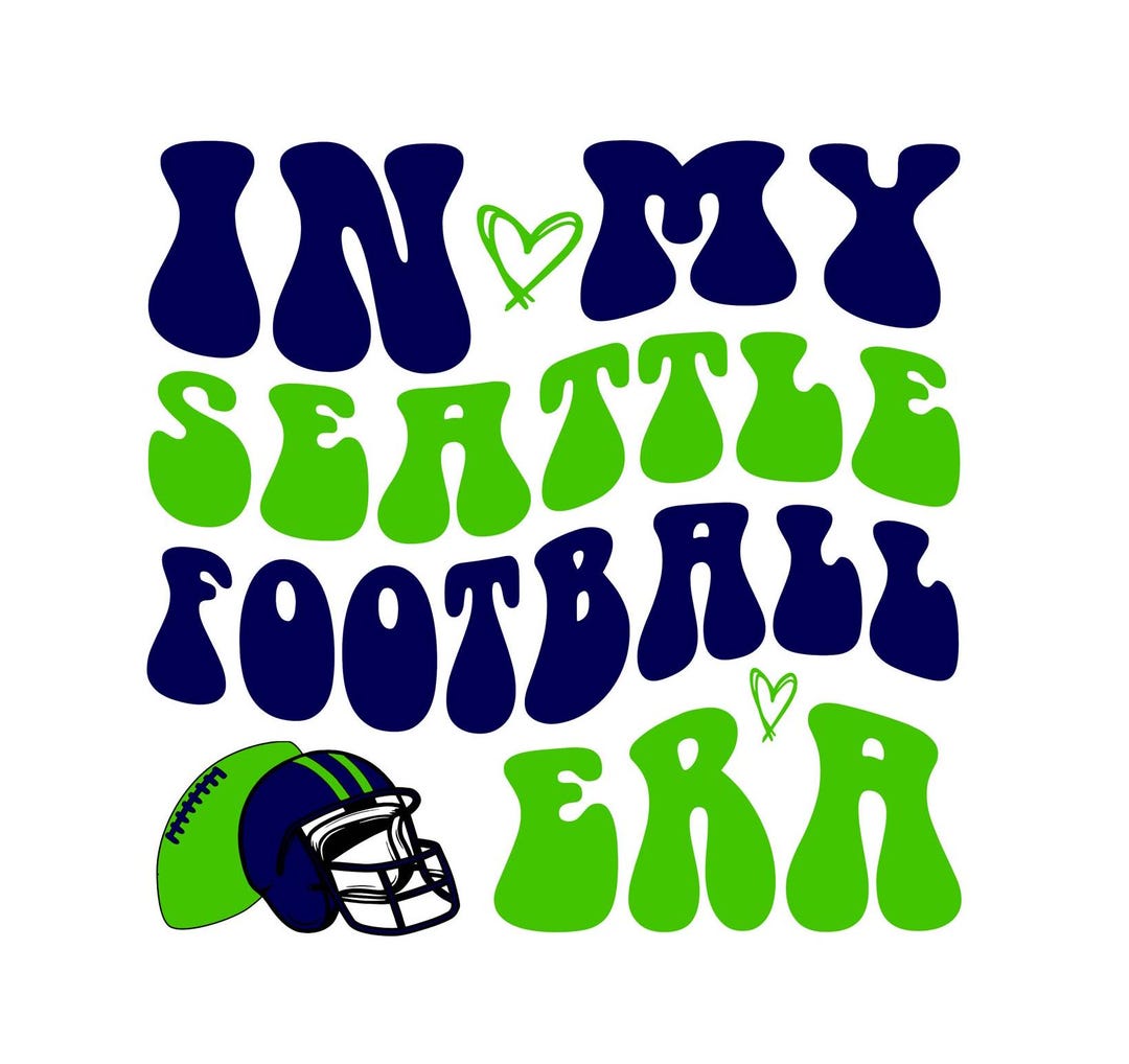 Seattle Football Fan Art Design for Printing, Cutting and Sublimation ...