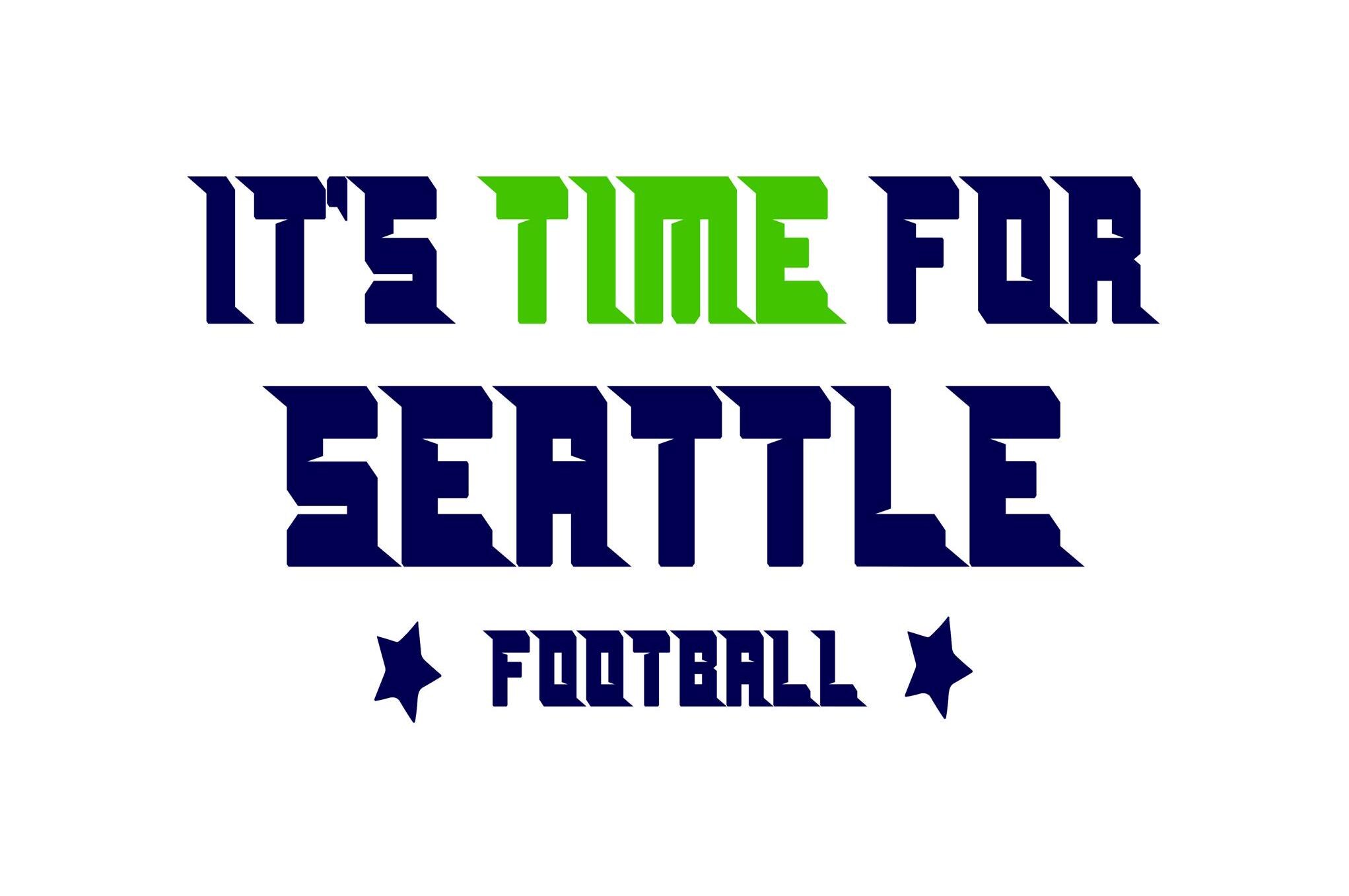 Seattle Football Fan Art Design for Printing, Cutting and Sublimation ...