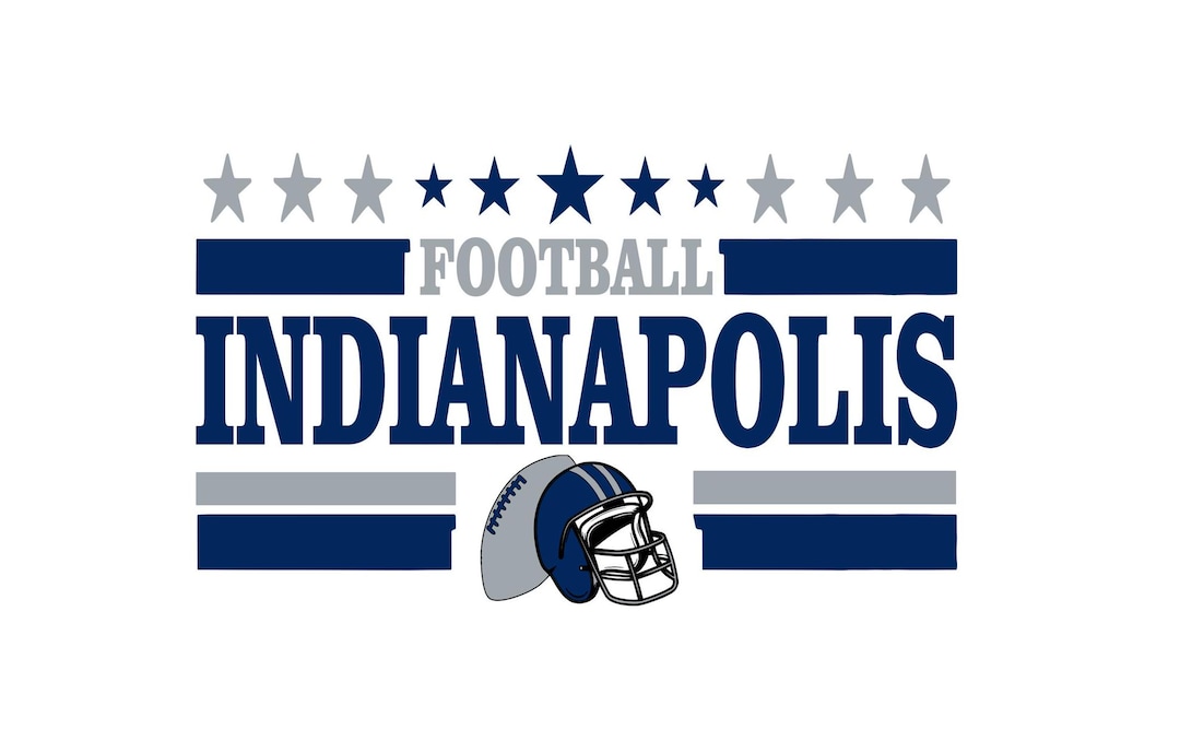 Indianapolis Football Sports Design. Perfect for Printing, Cutting and ...