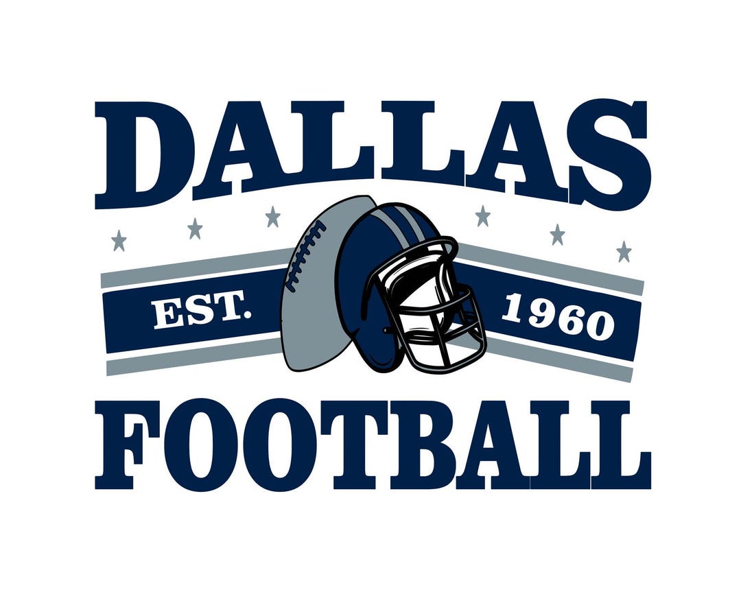 Dallas Football Inspired Design for Printing, Cutting and Sublimation ...